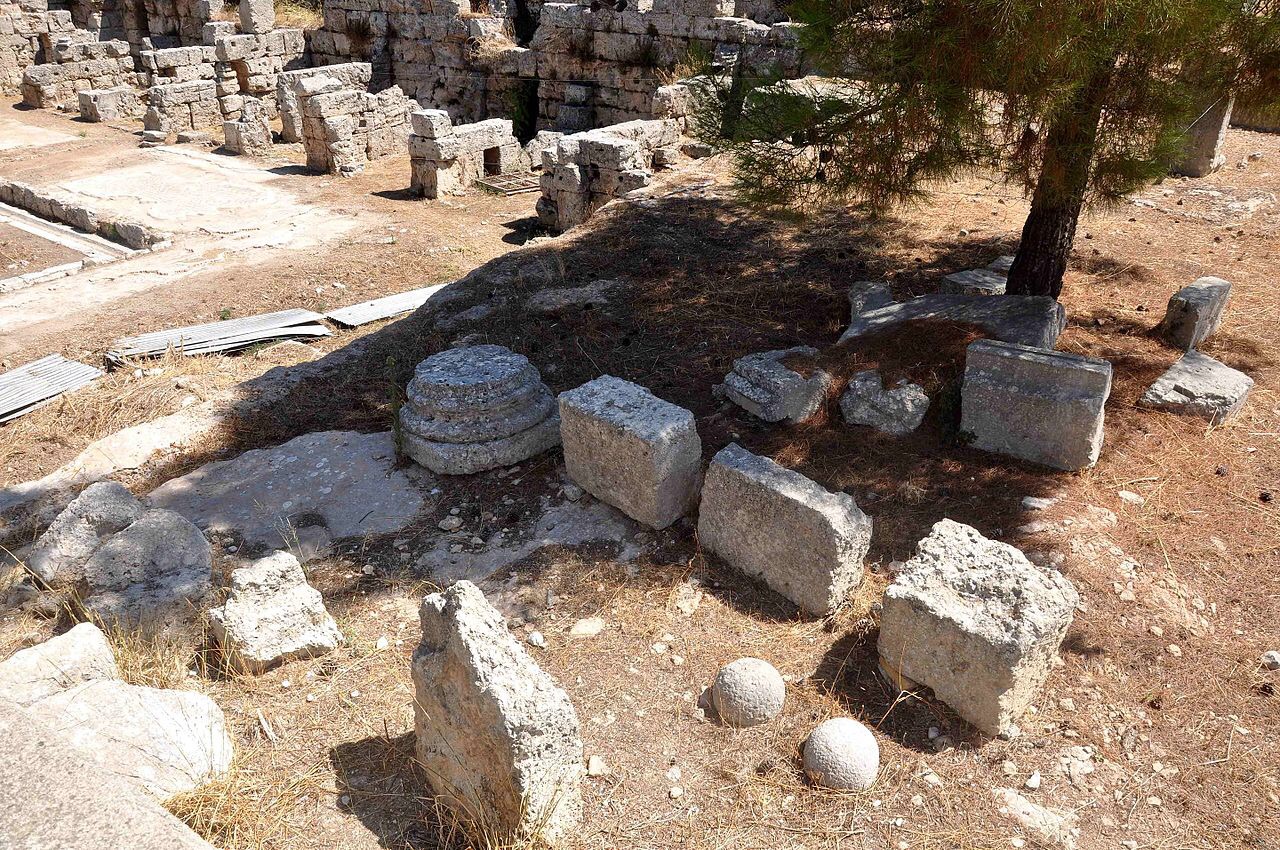 La ciudad de Corinto en la antigua grecia